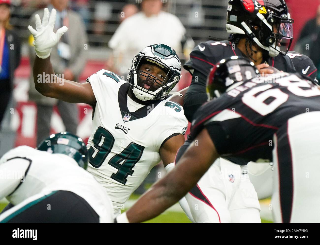 Philadelphia Eagles' Josh Sweat (94) during the first half of an NFL ...