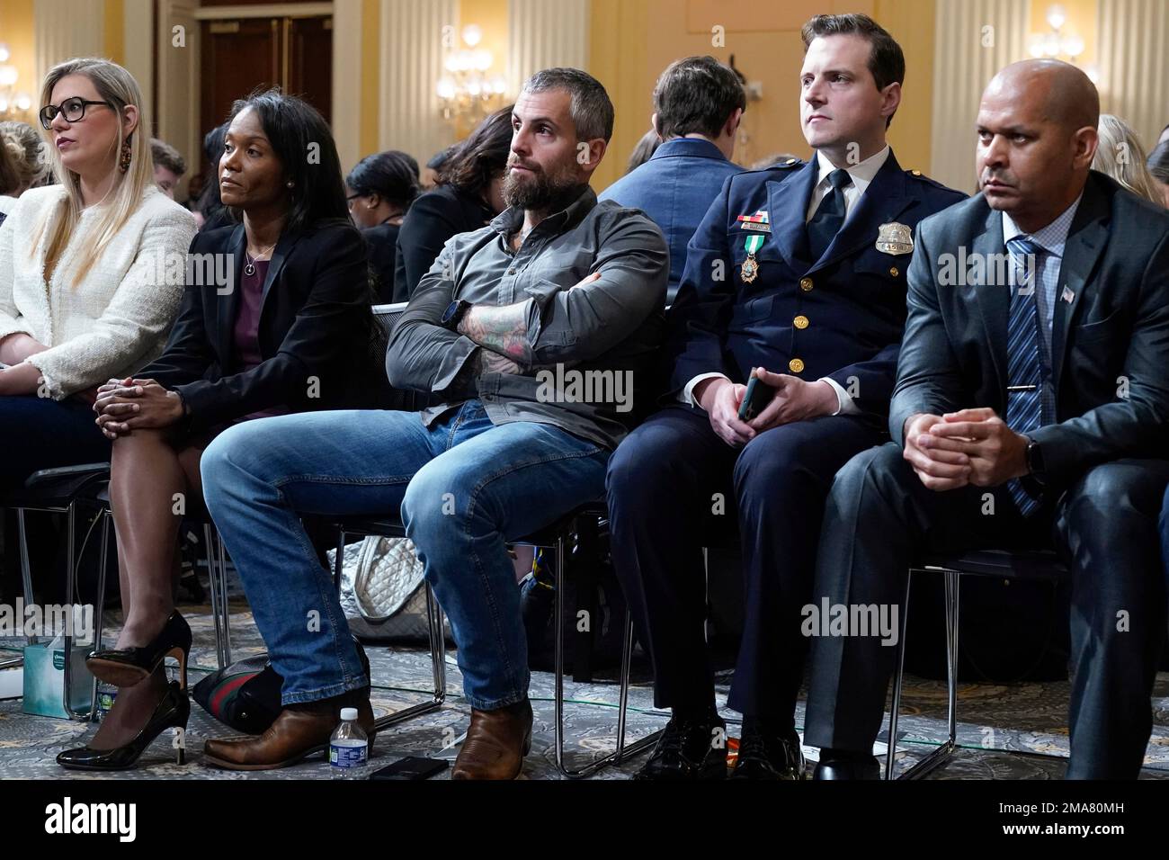 From left, Erin Smith, widow of U.S. Capitol Police officer Jeffrey ...