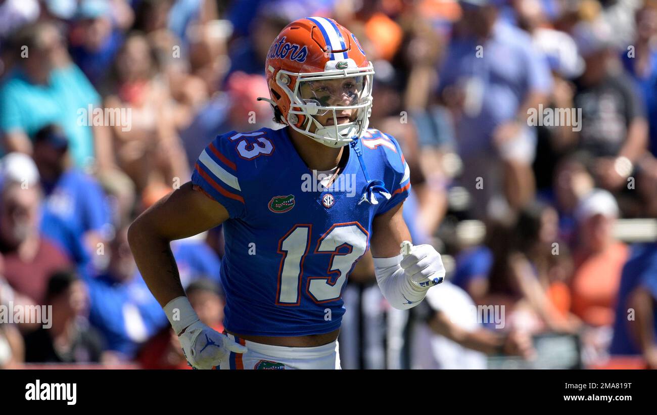 Florida safety Donovan McMillon (13) sets up for a play during the ...
