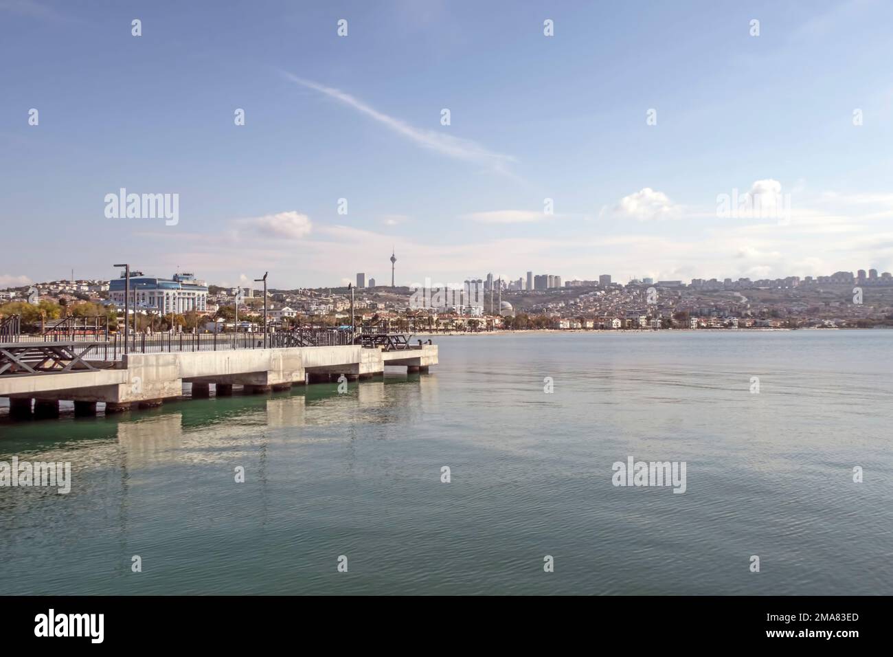 Istanbul the dream city. Buyukcekmece, a suburb of Istanbul, with its ...