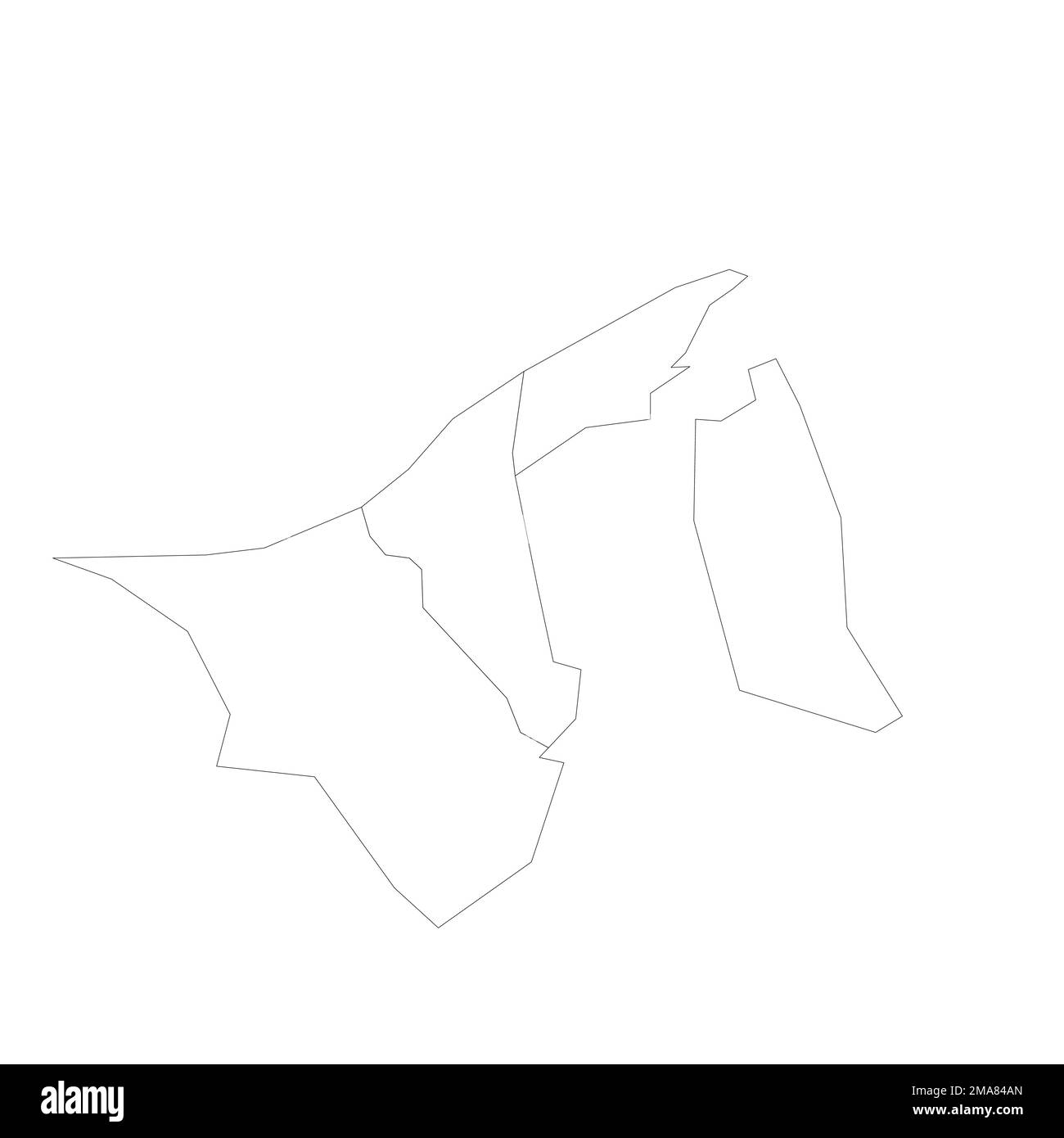 Brunei political map of administrative divisions Stock Vector Image ...