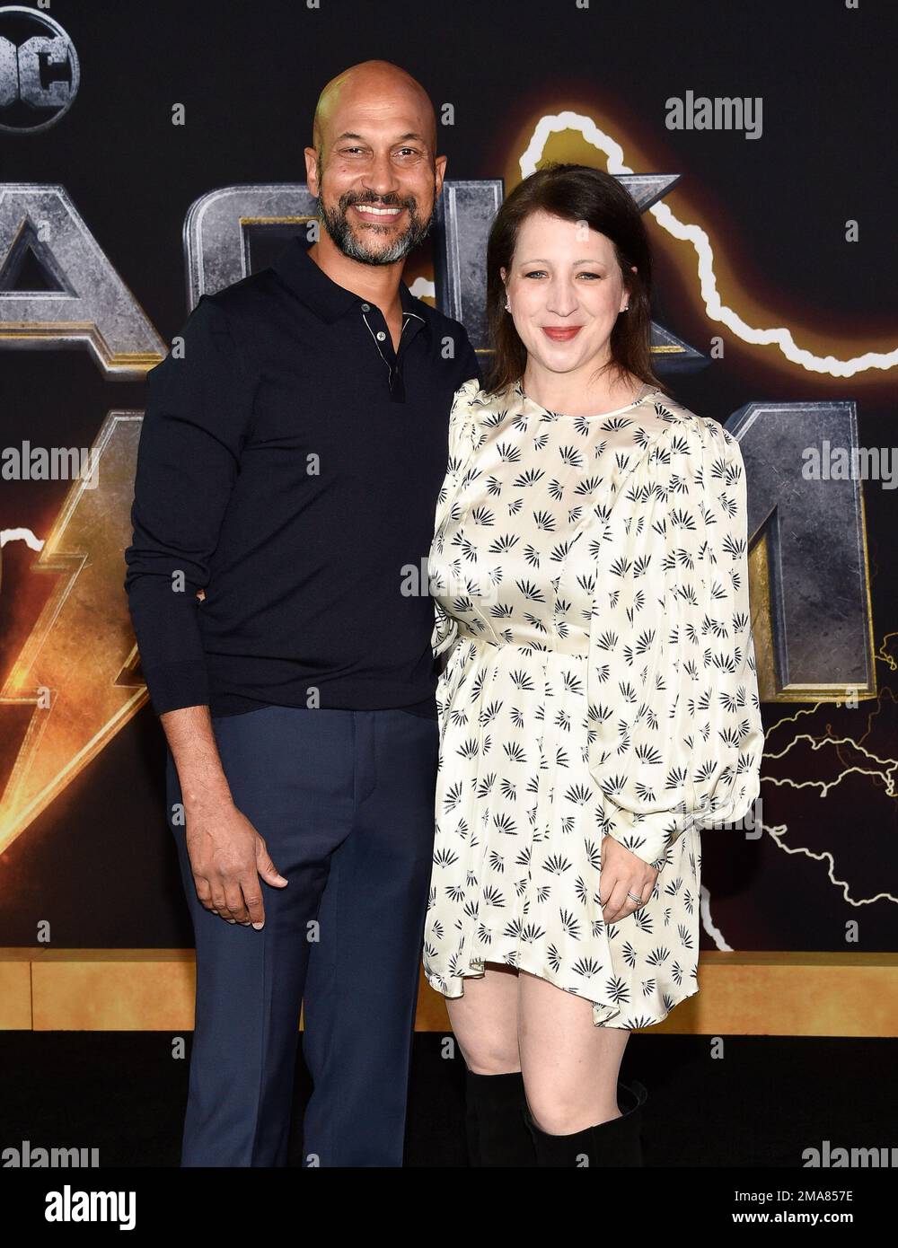 Keegan-Michael Key, left, and Elisa Key attend the world premiere of ...
