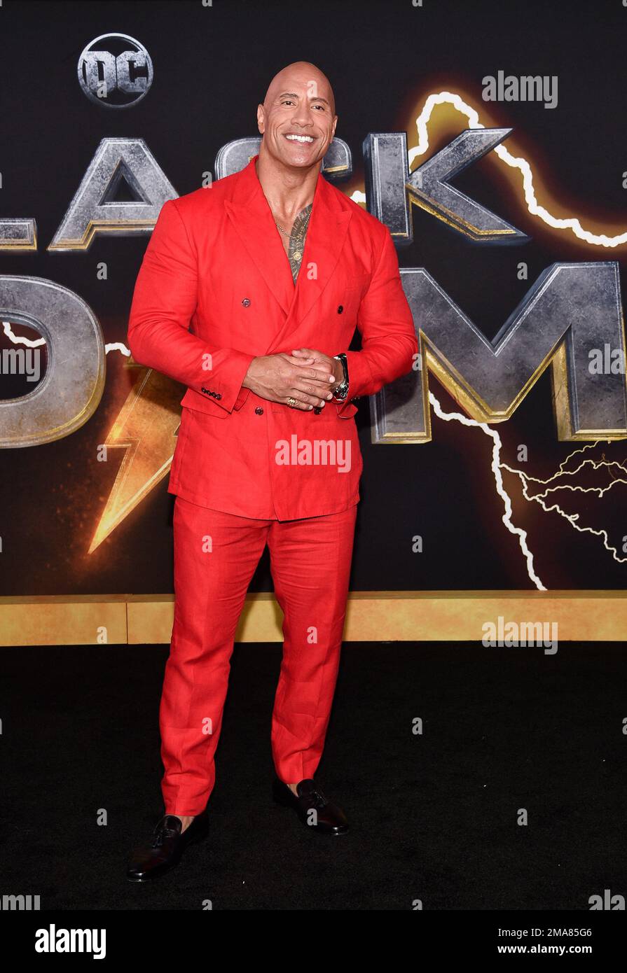 Dwayne Johnson attends the world premiere of "Black Adam" in Times ...
