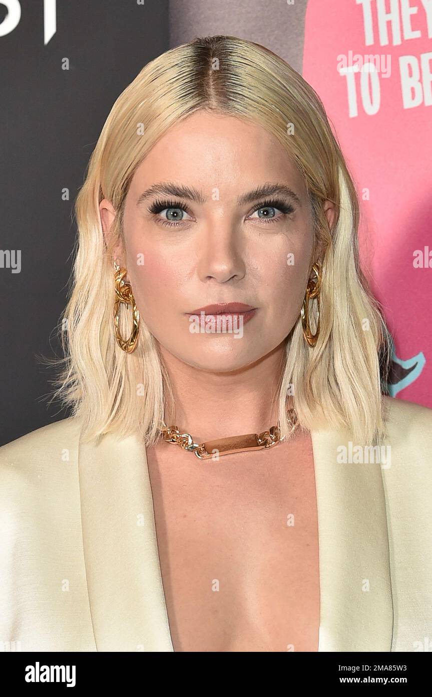 Ashley Benson arrives at a red carpet event for "The Loneliest Boy in ...