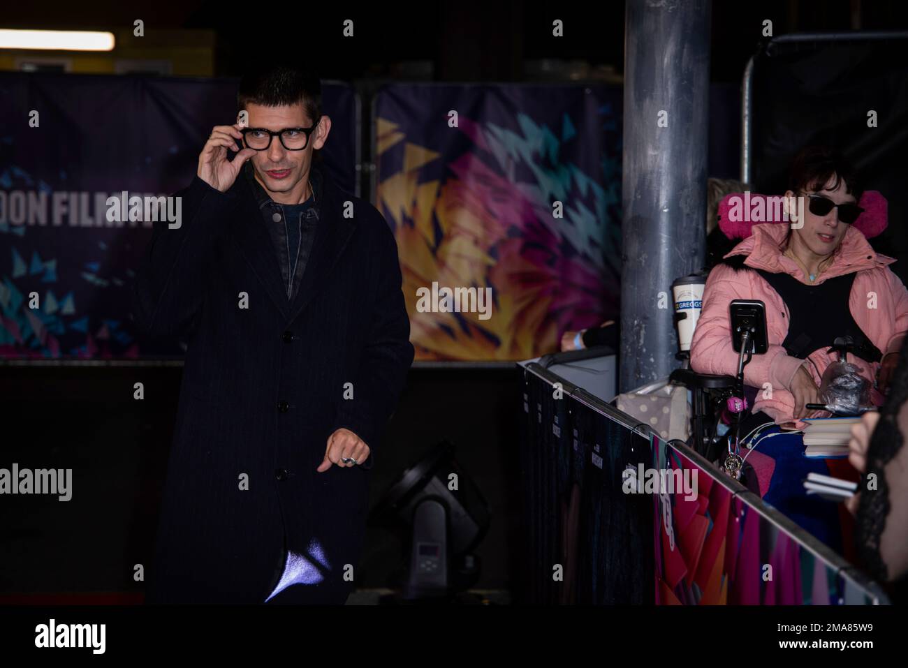 Ben Whishaw interacts with fans upon arrival for the premiere of the ...
