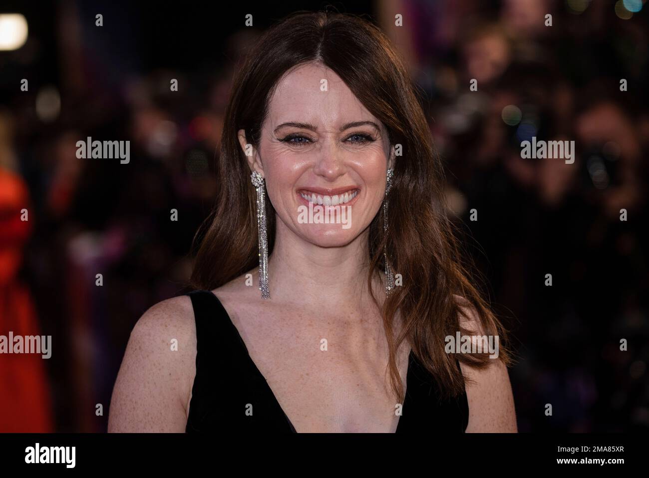 Claire Foy poses for photographers upon arrival for the premiere of the ...