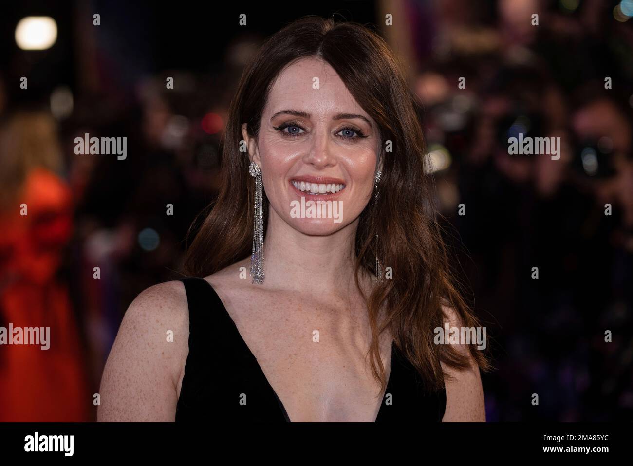 Claire Foy poses for photographers upon arrival for the premiere of the ...