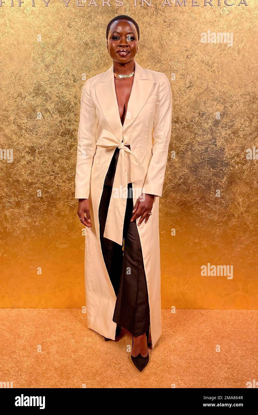 Actor Danai Gurira attends the Bulgari 50th anniversary celebration at ...