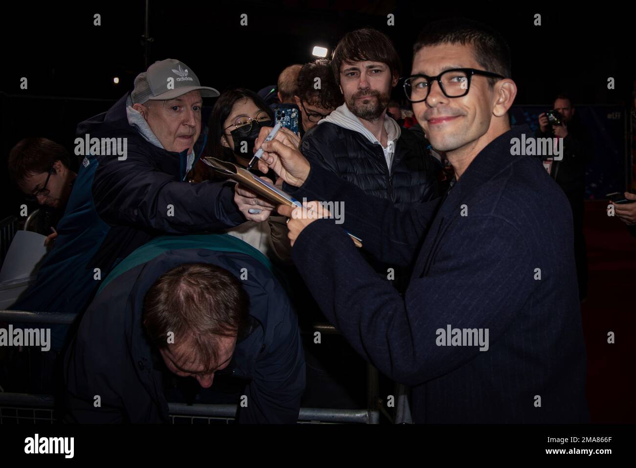 Ben Whishaw interacts with fans upon arrival for the premiere of the ...