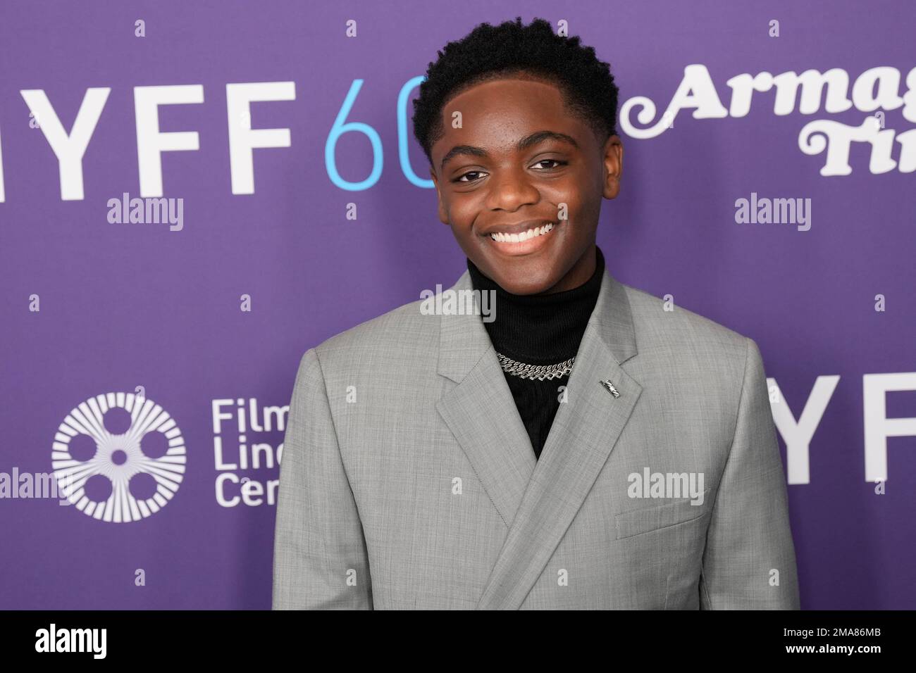 Jaylin Webb attends the "Armageddon Time" premiere during the 60th New ...