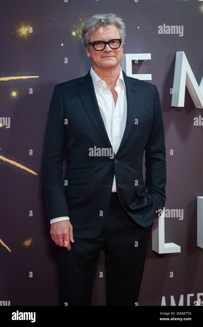 Colin Firth poses for photographers upon arrival for the premiere of ...