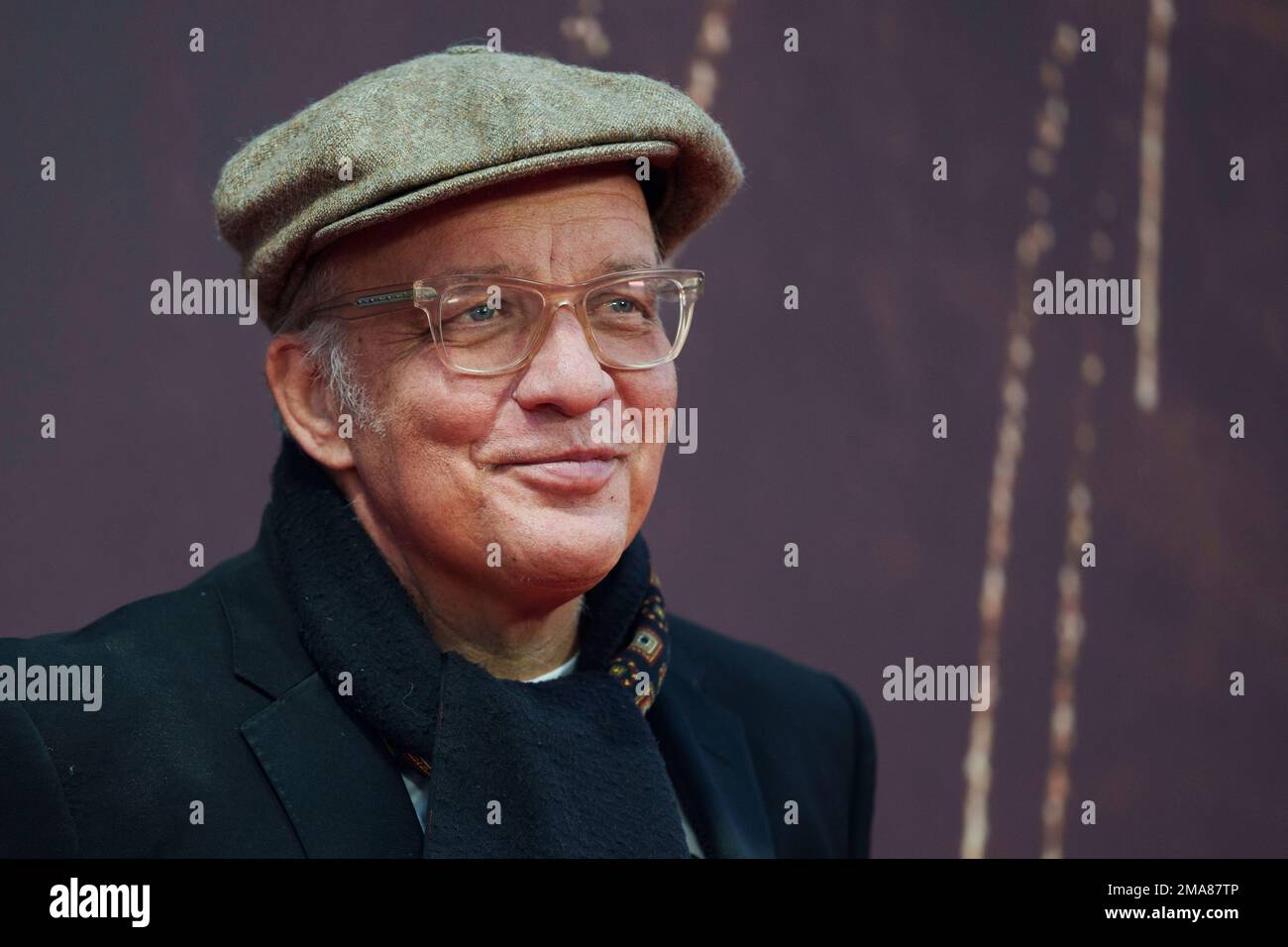 Mark Tildesley poses for photographers upon arrival for the premiere of ...