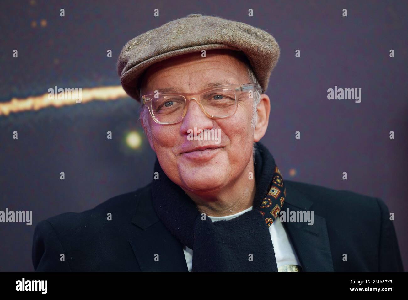 Mark Tildesley poses for photographers upon arrival for the premiere of ...