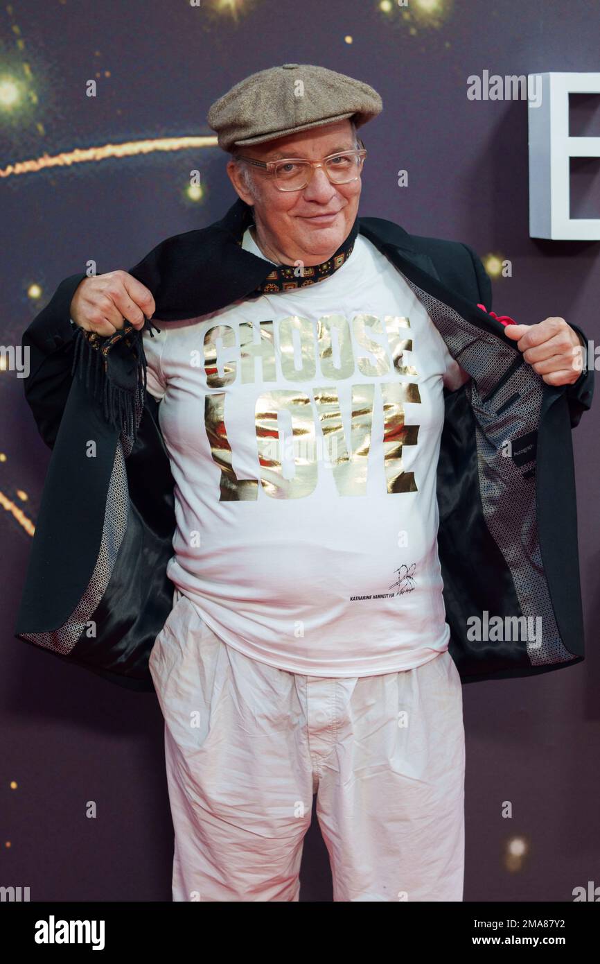 Mark Tildesley poses for photographers upon arrival for the premiere of ...