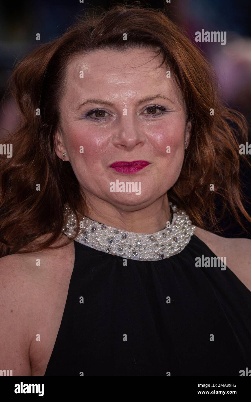 Monica Dolan poses for photographers upon arrival for the premiere of ...