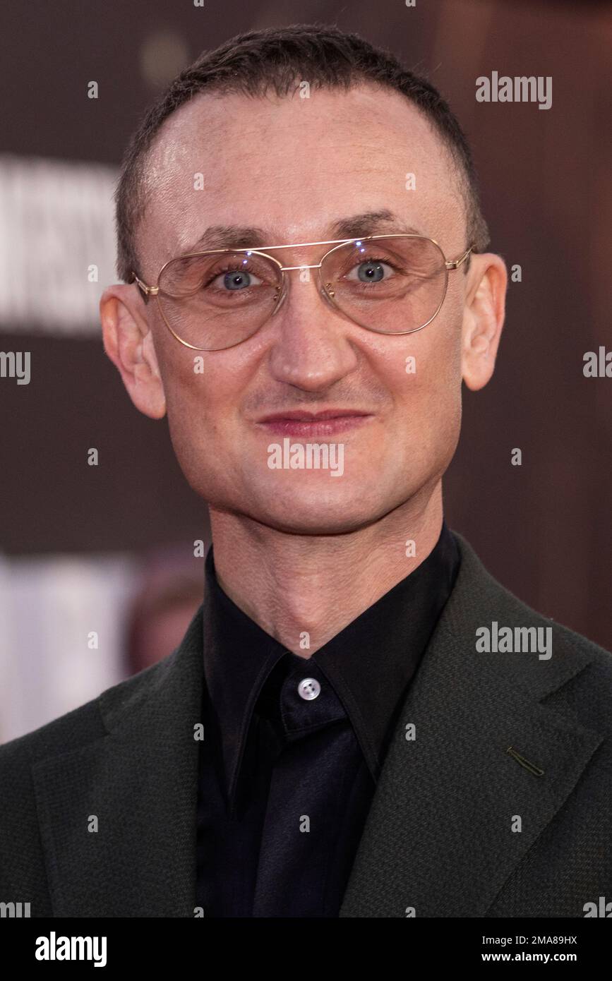 Tom Brooke poses for photographers upon arrival for the premiere of the ...