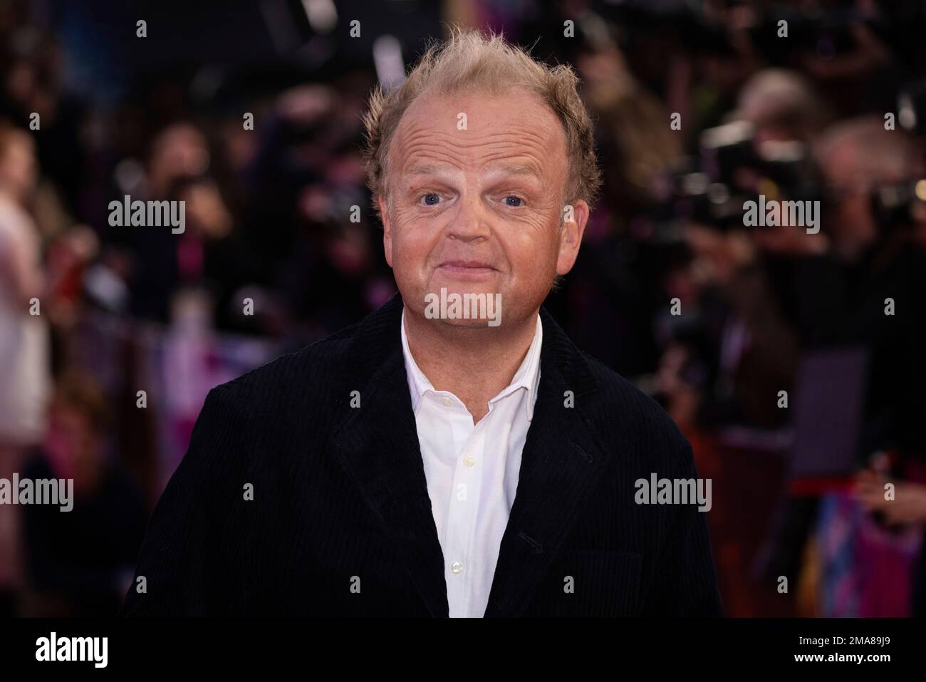 Toby Jones poses for photographers upon arrival for the premiere of the ...