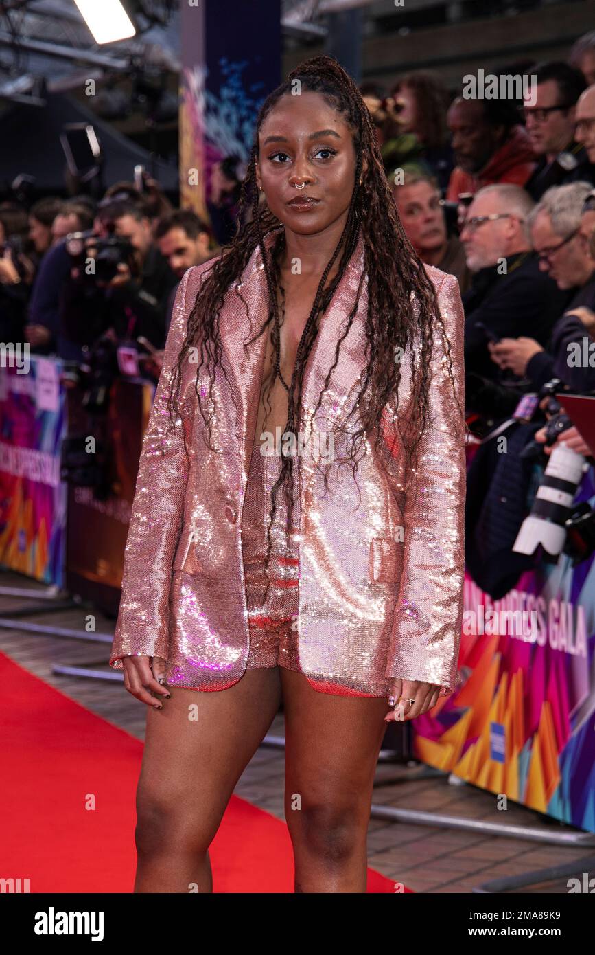 Crystal Clarke poses for photographers upon arrival for the premiere of ...