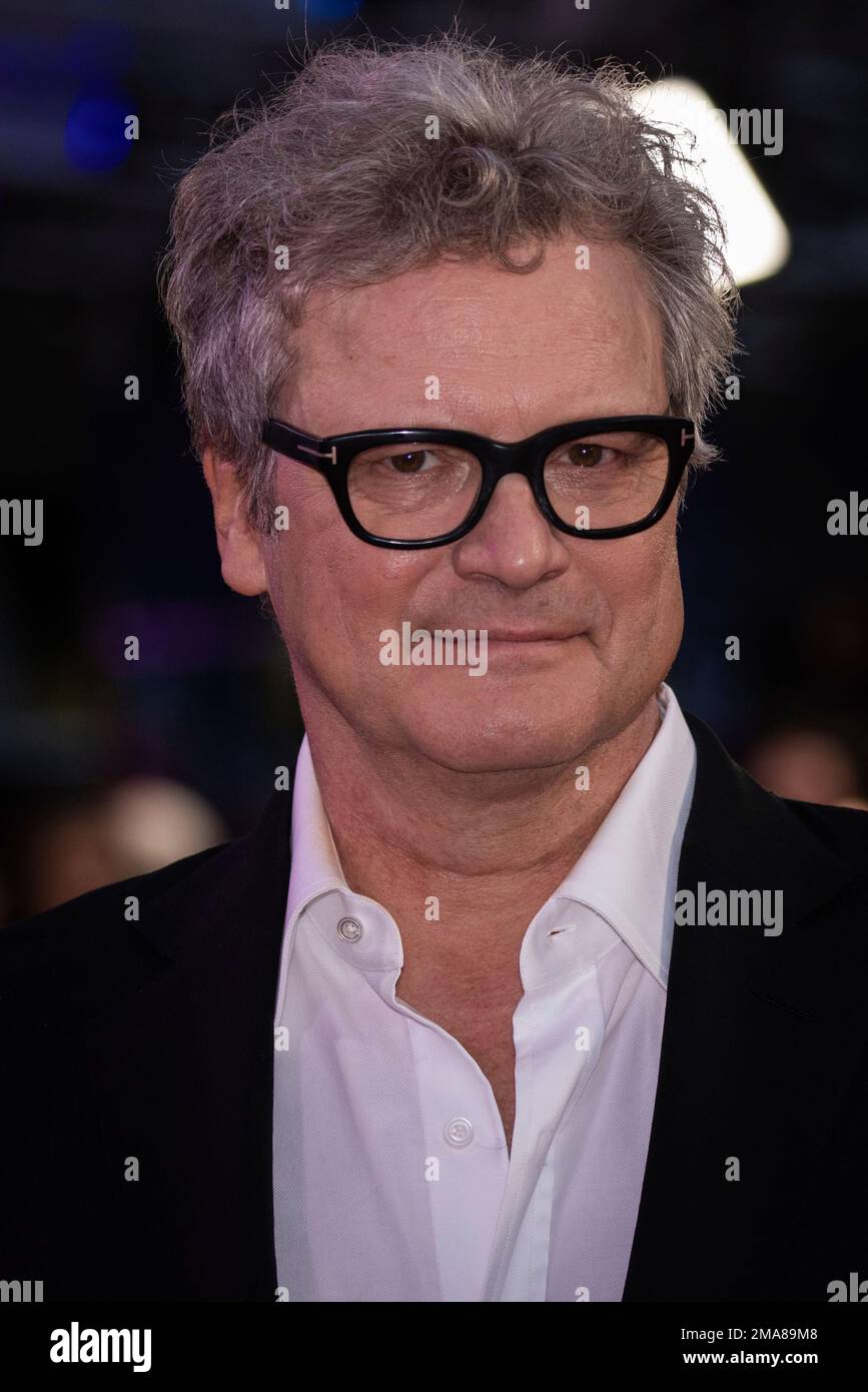 Colin Firth poses for photographers upon arrival for the premiere of ...