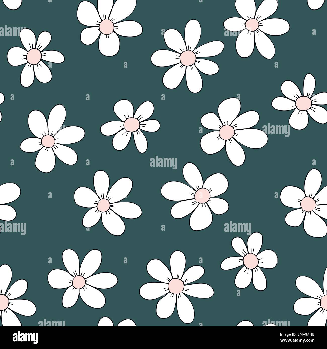 Seamless floral pattern based on traditional folk art ornaments ...