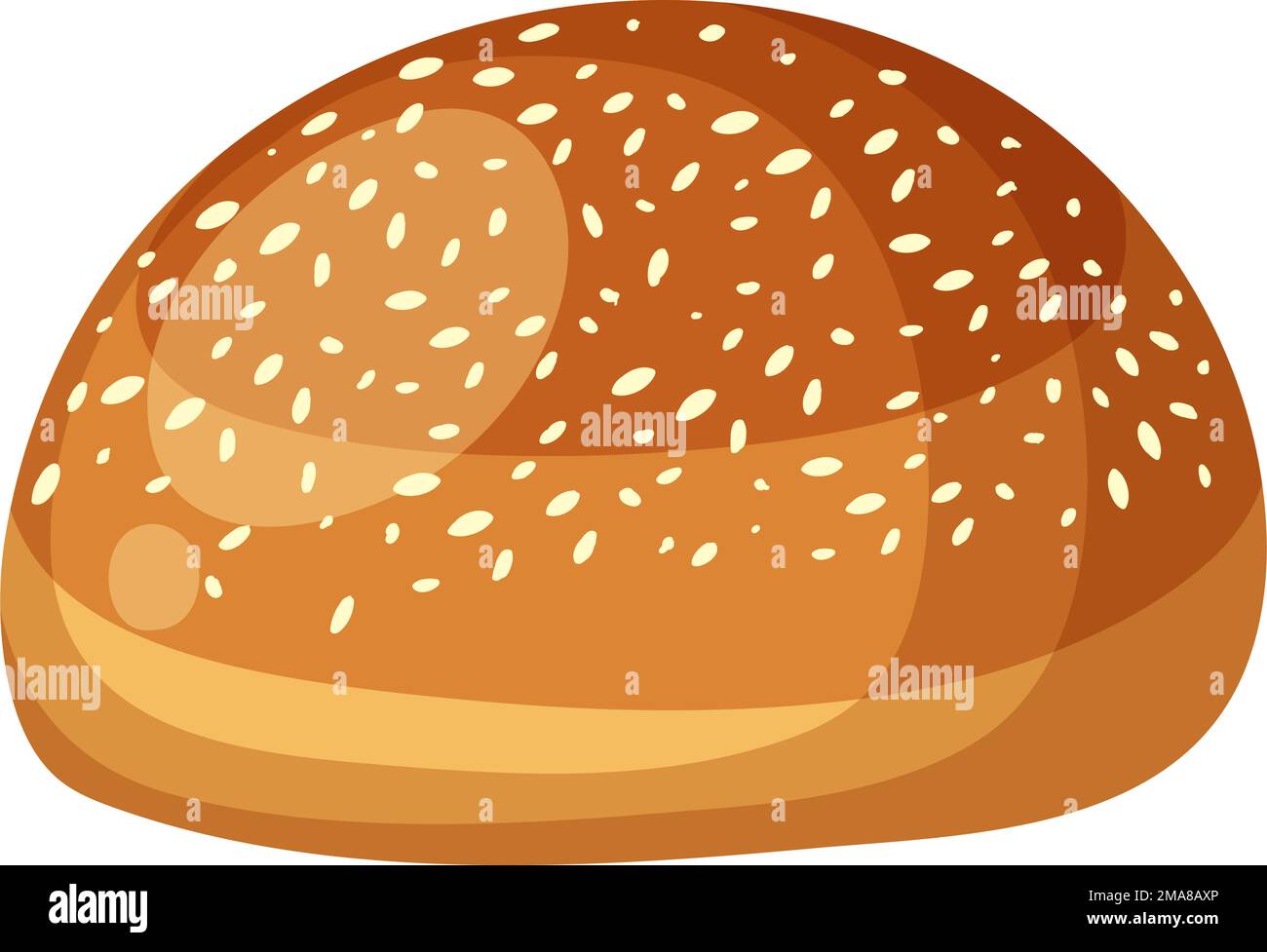Bread bun isolated vector illustration Stock Vector Image & Art - Alamy