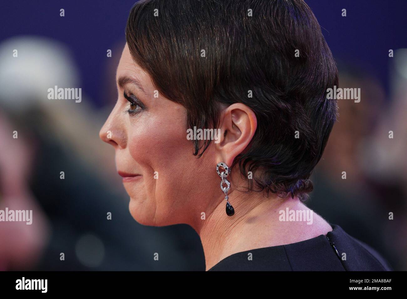 Olivia Colman poses for photographers upon arrival for the premiere of ...