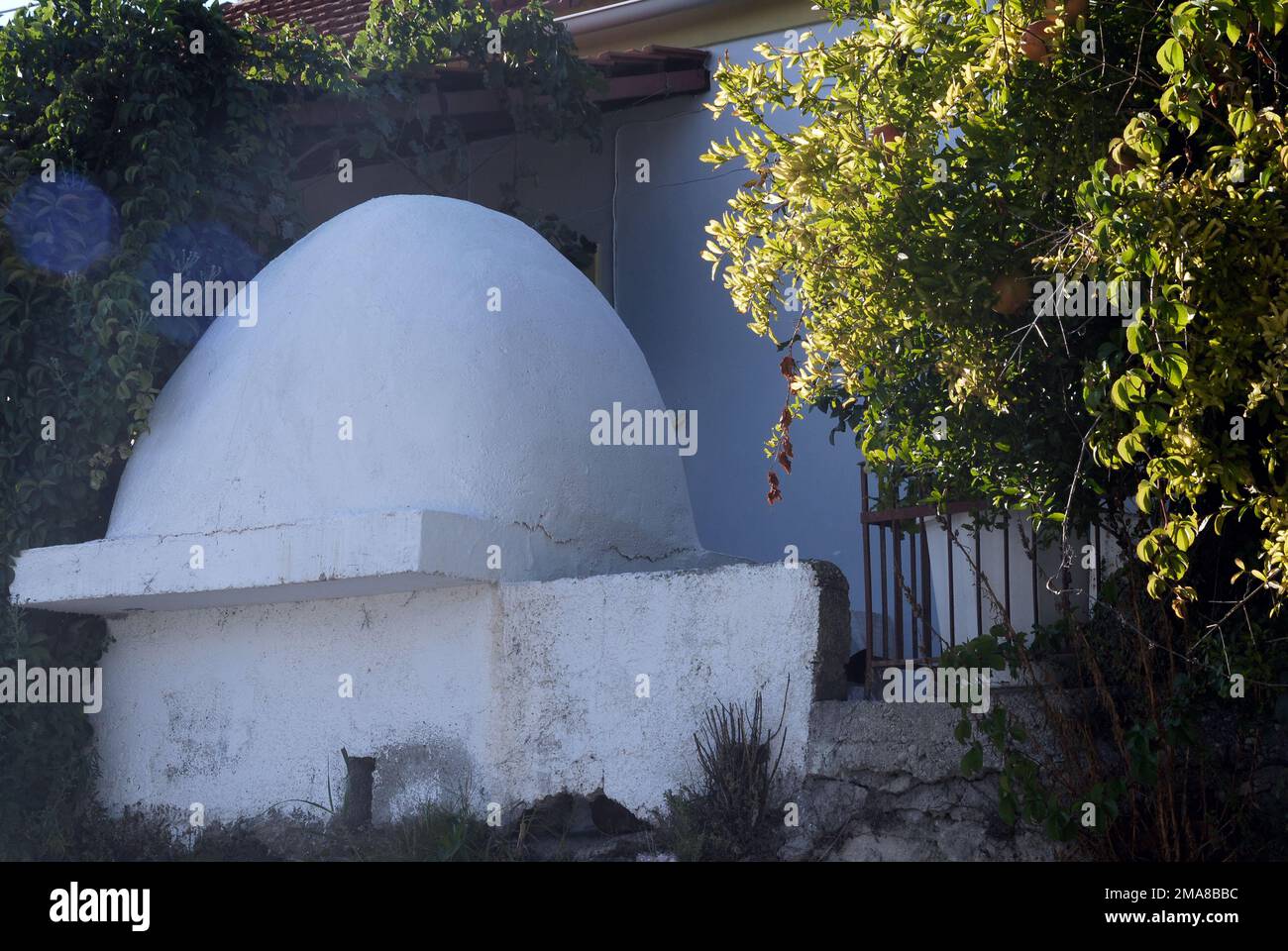 Greece, Dodecanese, Rhodes island Platanias traditional village Stock ...