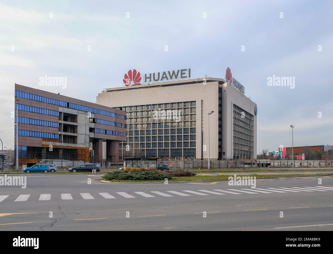 Huawei Building in Belgrade, Serbia 2022 Stock Photo - Alamy