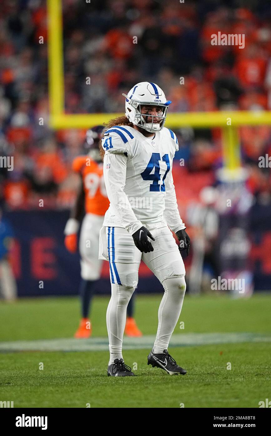 Indianapolis Colts cornerback Marcel Dabo (42) against the Denver ...