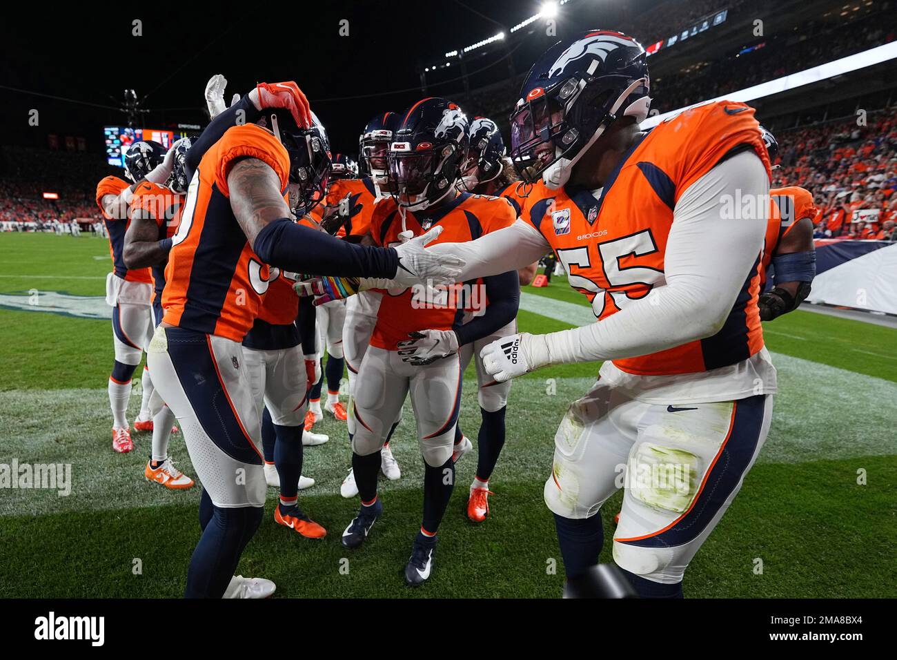 Denver Broncos linebacker Bradley Chubb (55) against the Indianapolis ...