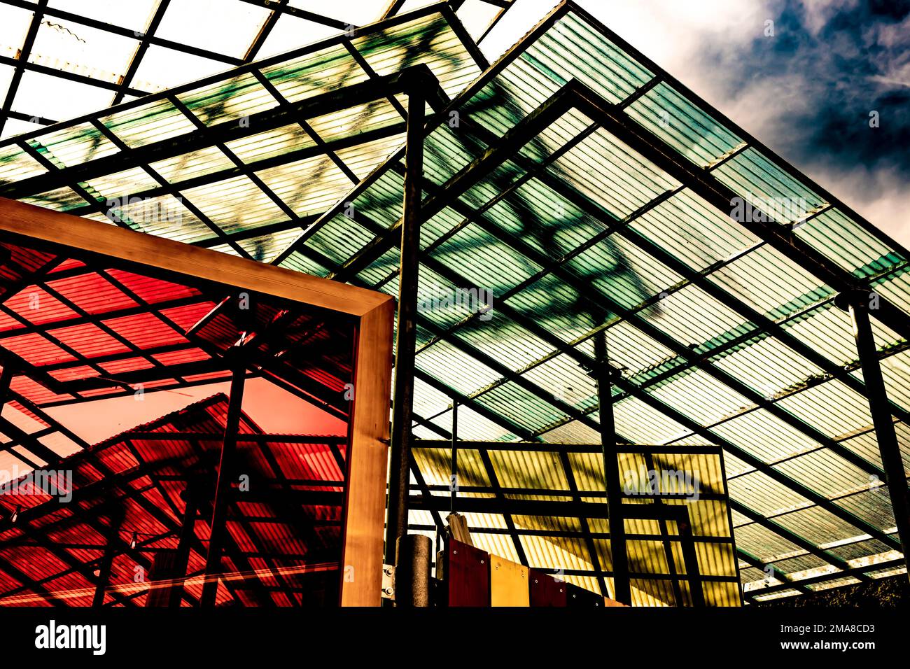 Colorful glass roof hi-res stock photography and images - Alamy
