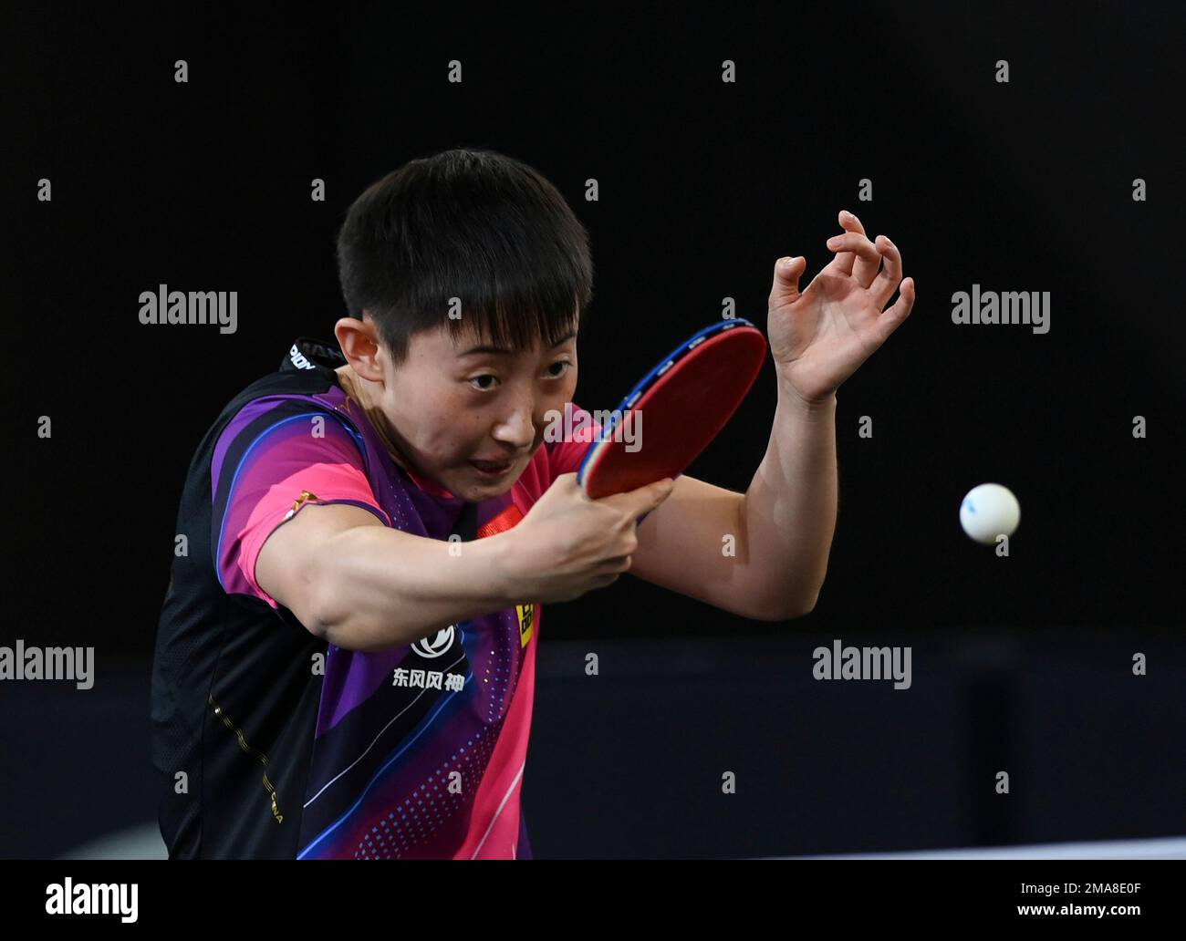 Doha, Qatar. 18th Jan, 2023. Fan Siqi competes during the women's ...