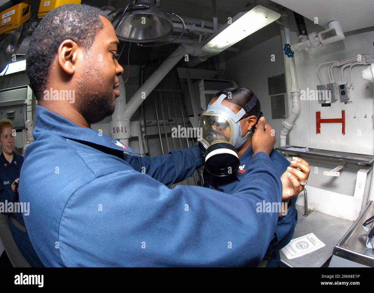 060322-N-1693W-016. Country: Korea Strait Scene Major Command Shown: USS BLUE RIDGE (LCC-19 ...