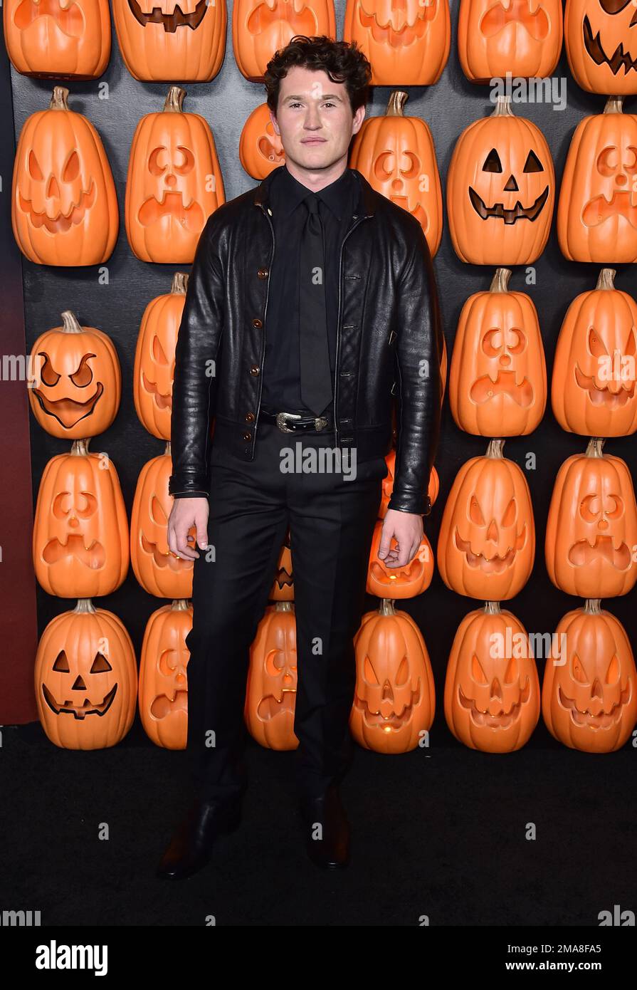 Rohan Campbell arrives at the world premiere of "Halloween Ends ...