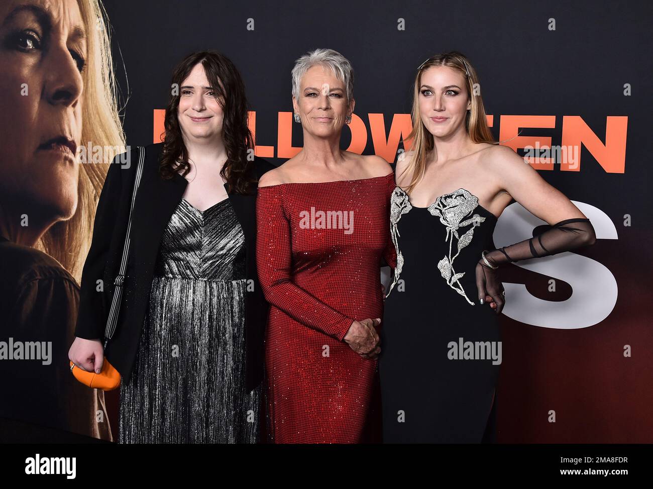 From left, Ruby Guest, Jamie Lee Curtis and Annie Guest arrive at the ...