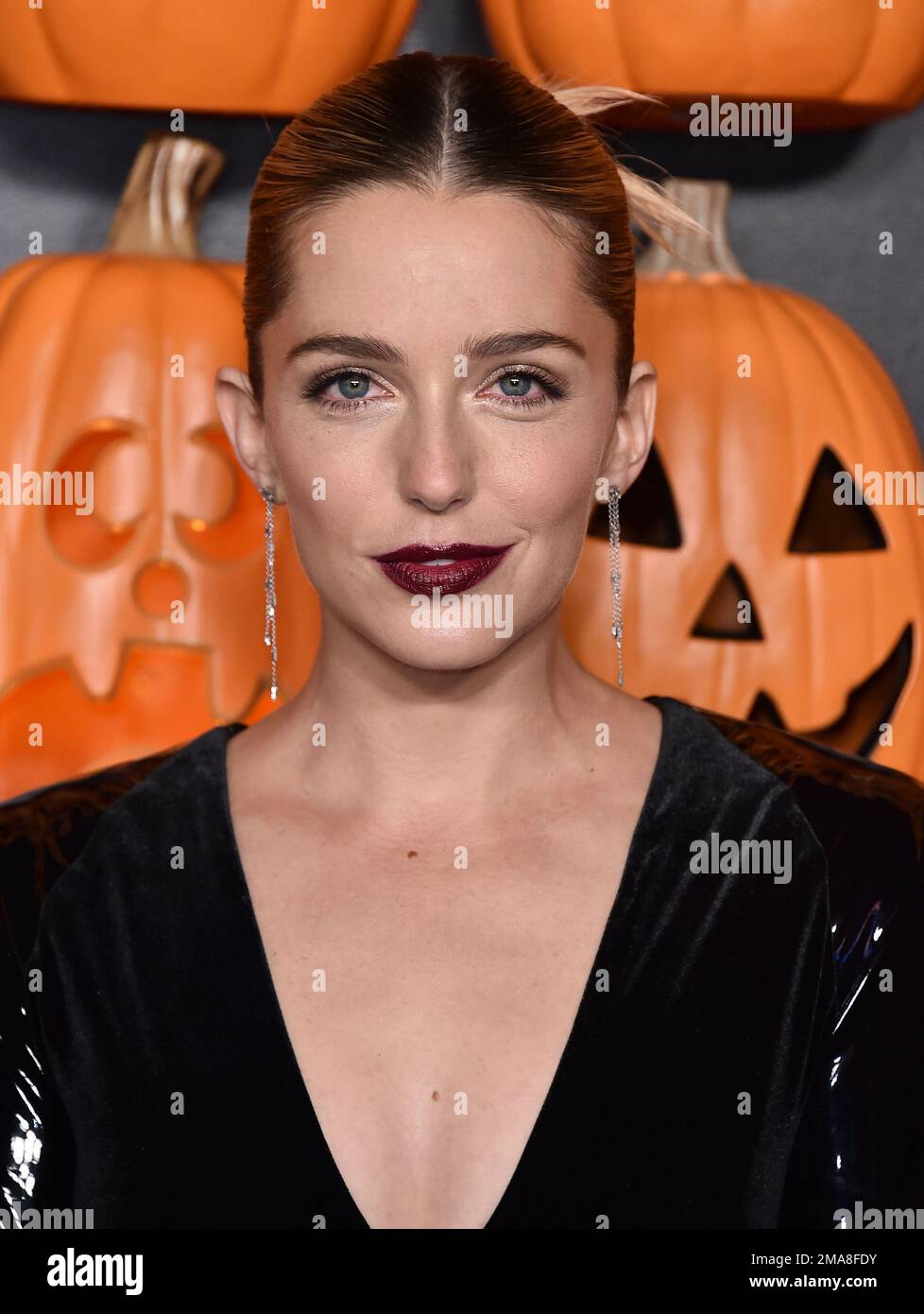 Jessica Rothe arrives at the world premiere of "Halloween Ends ...