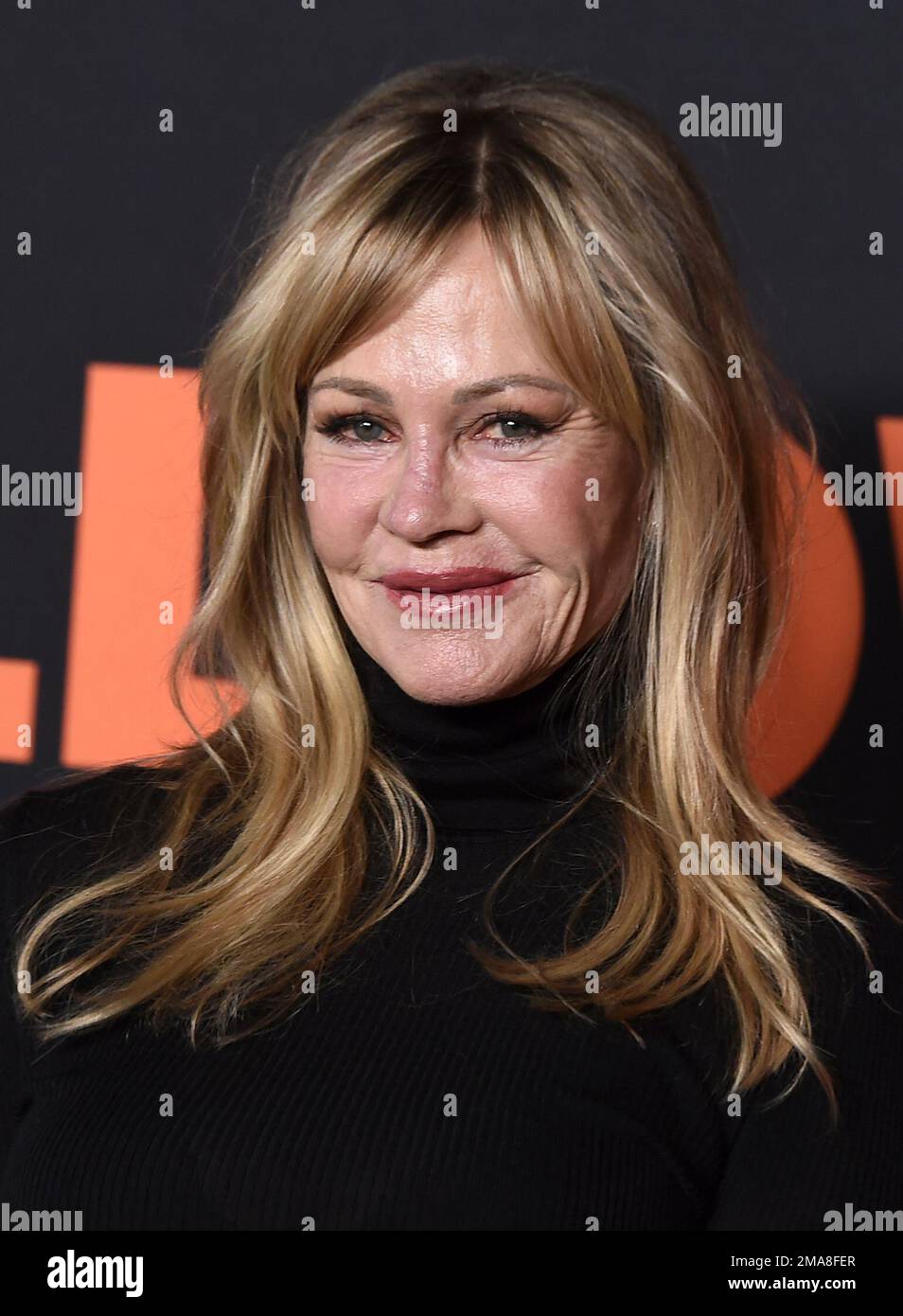 Melanie Griffith arrives at the world premiere of "Halloween Ends ...