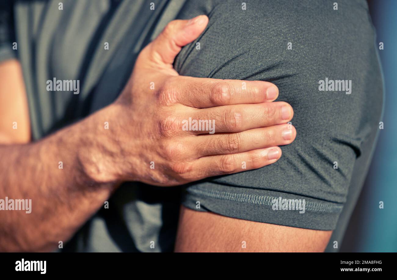 I might have overdid it on the shoulder extension exercises. Closeup ...