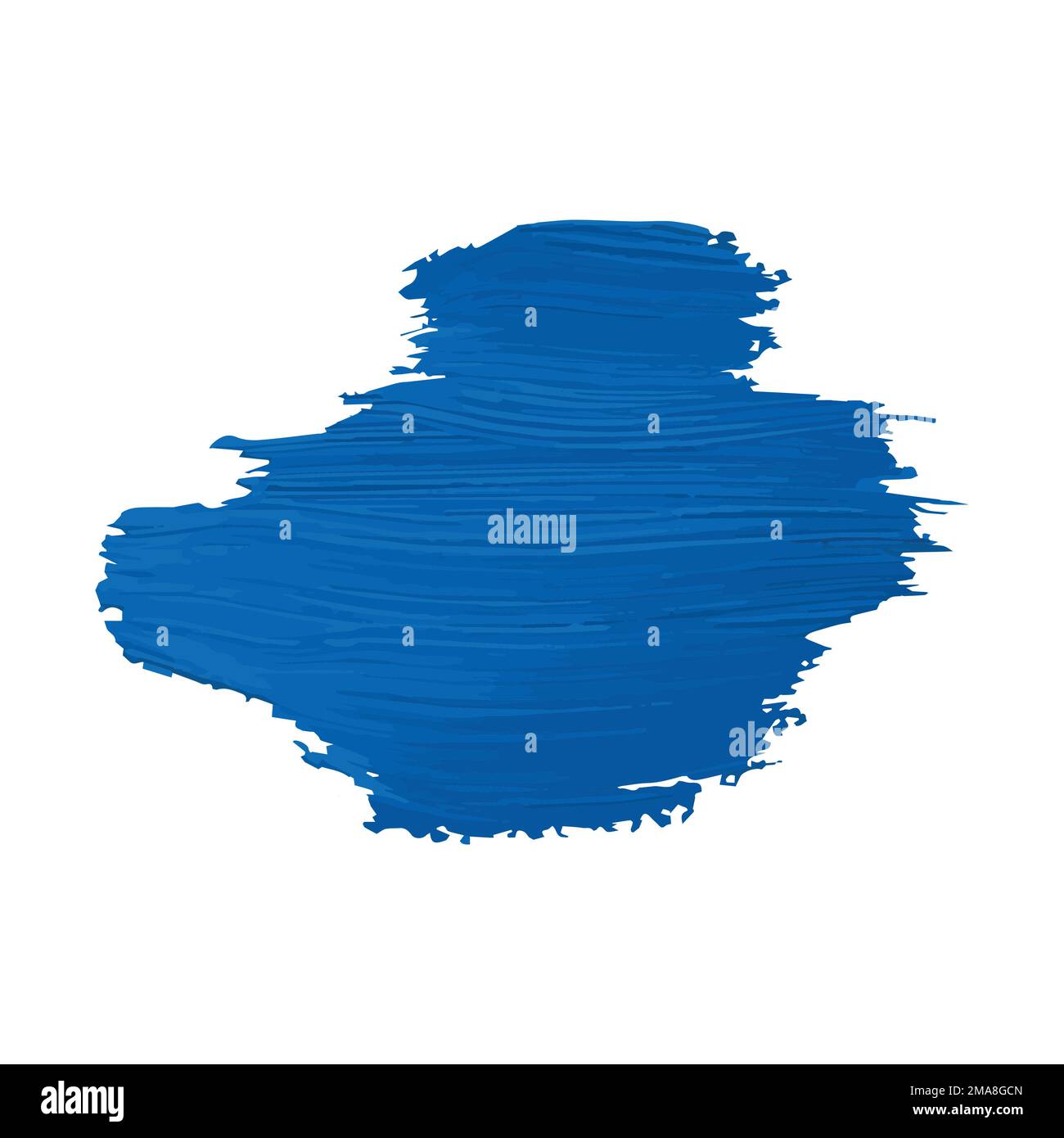 Blue brush stroke acrylic paint texture design vector. Art design for ...