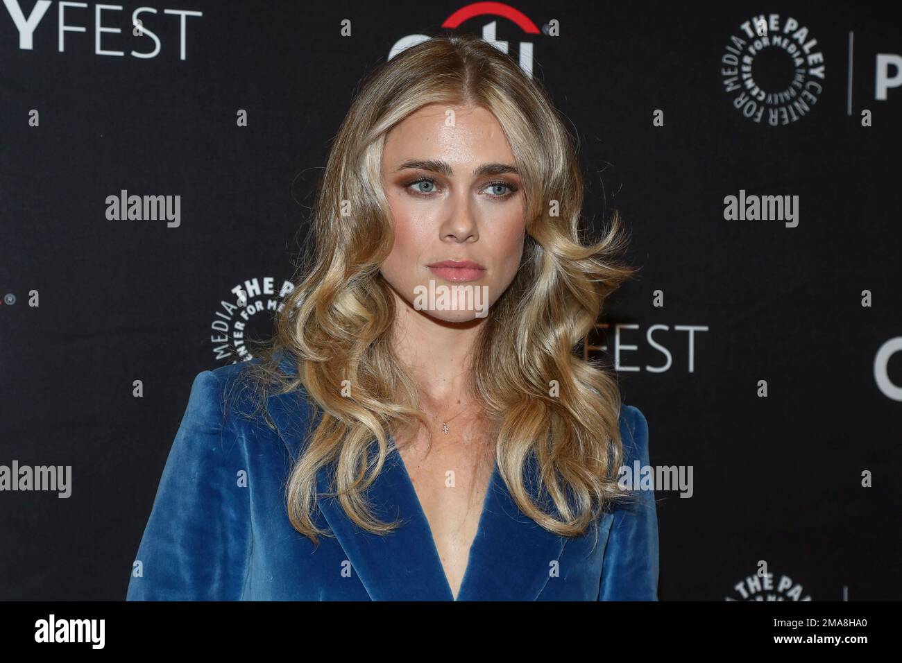 Actor Melissa Roxburgh from the Netflix television series "Manifest ...