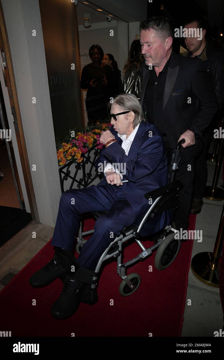 Shane MacGowan poses for photographers upon arrival at the Shane ...