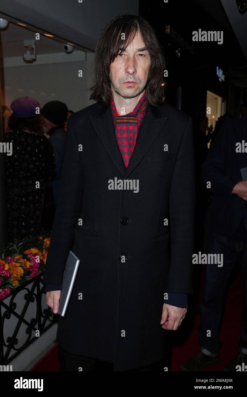 Bobby Gillespie poses for photographers upon arrival at the Shane ...
