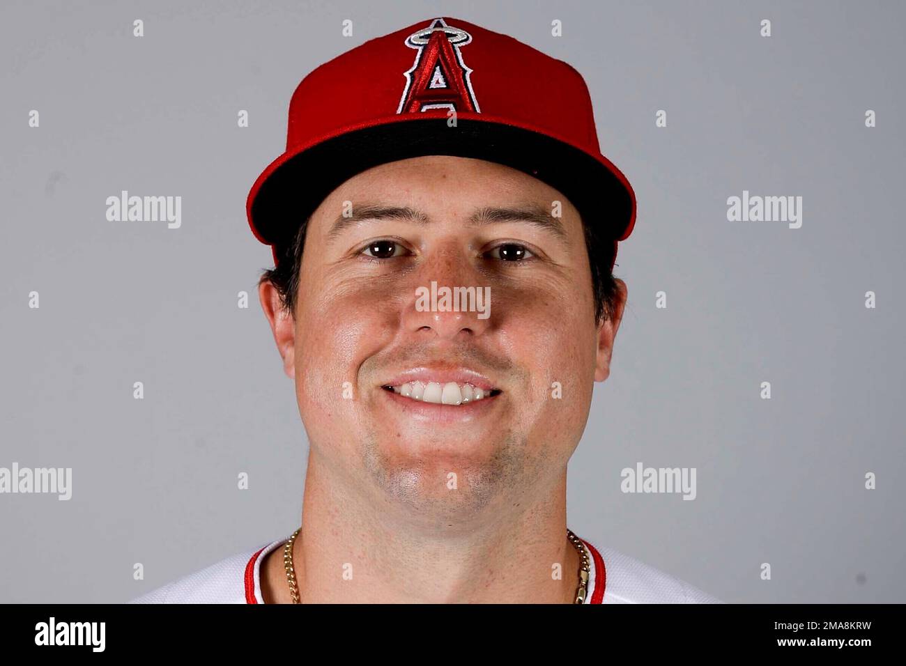 FILE - Tyler Skaggs, of the Los Angeles Angels baseball team, poses for ...