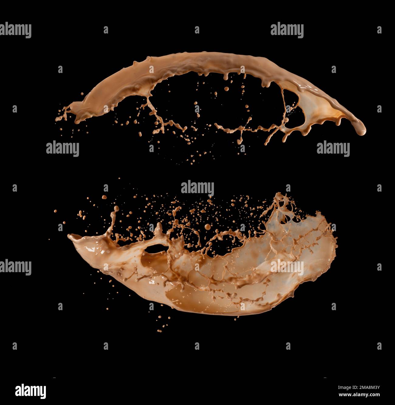 Splashing chocolate milk hi-res stock photography and images - Alamy