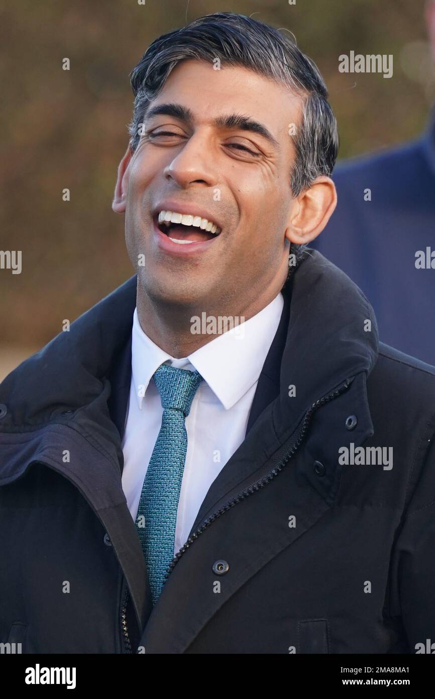 Prime Minister Rishi Sunak during a community visit to the Eden Project ...