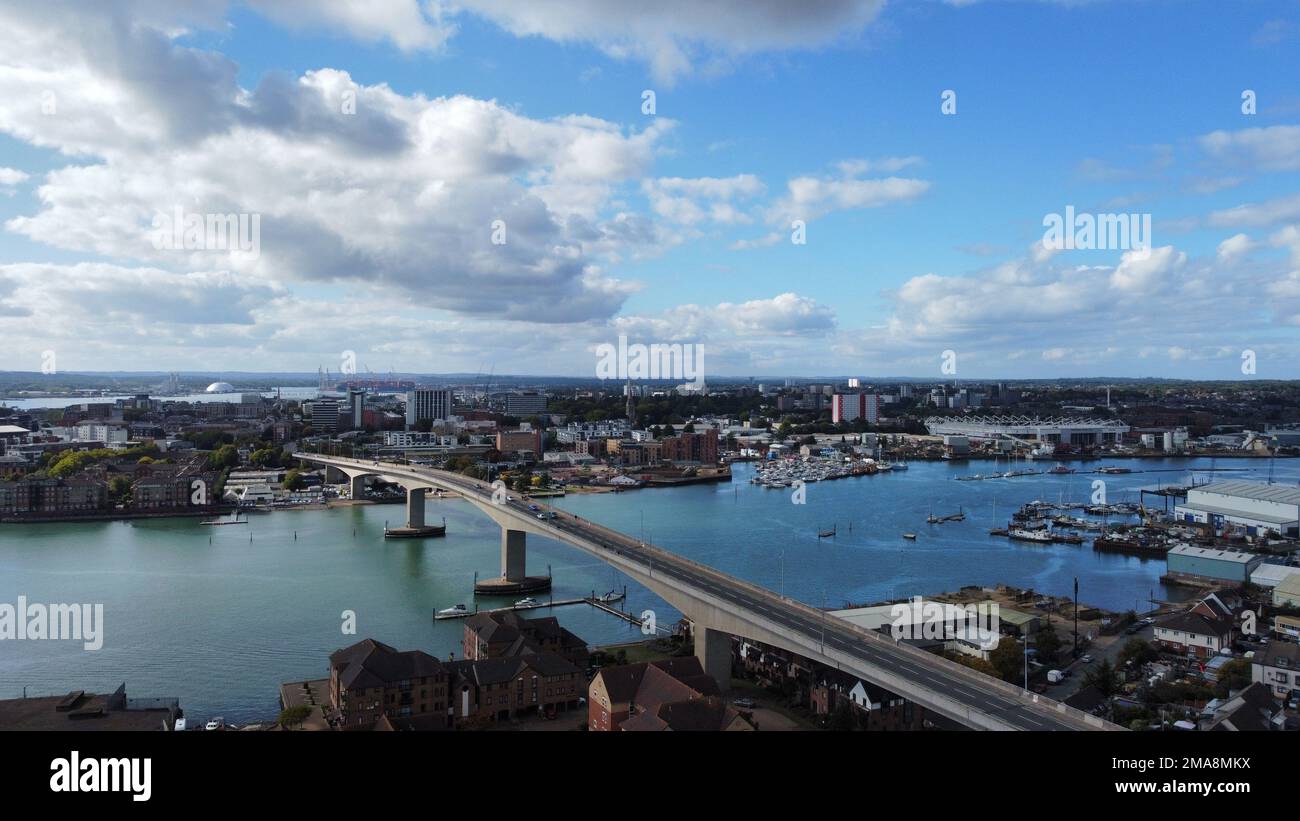 Stream clouds on cityscape background hi-res stock photography and ...