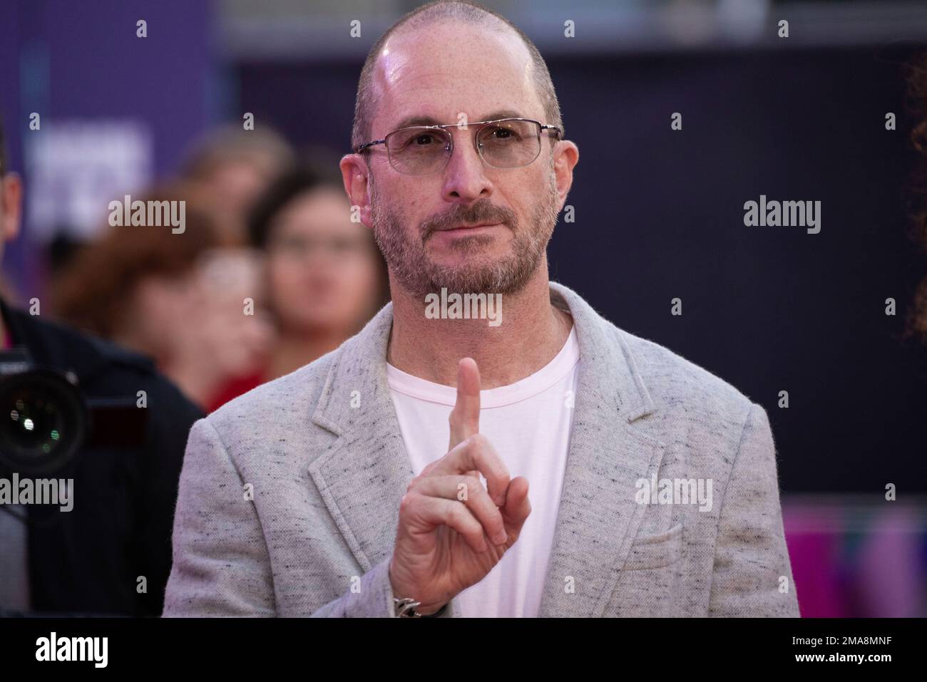 Director Darren Aronofsky poses for photographers upon arrival for the ...