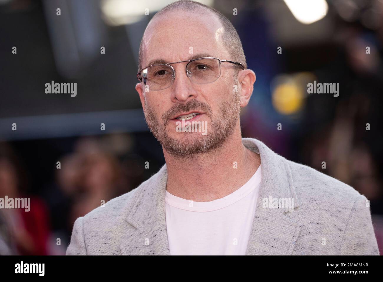 Director Darren Aronofsky poses for photographers upon arrival for the ...