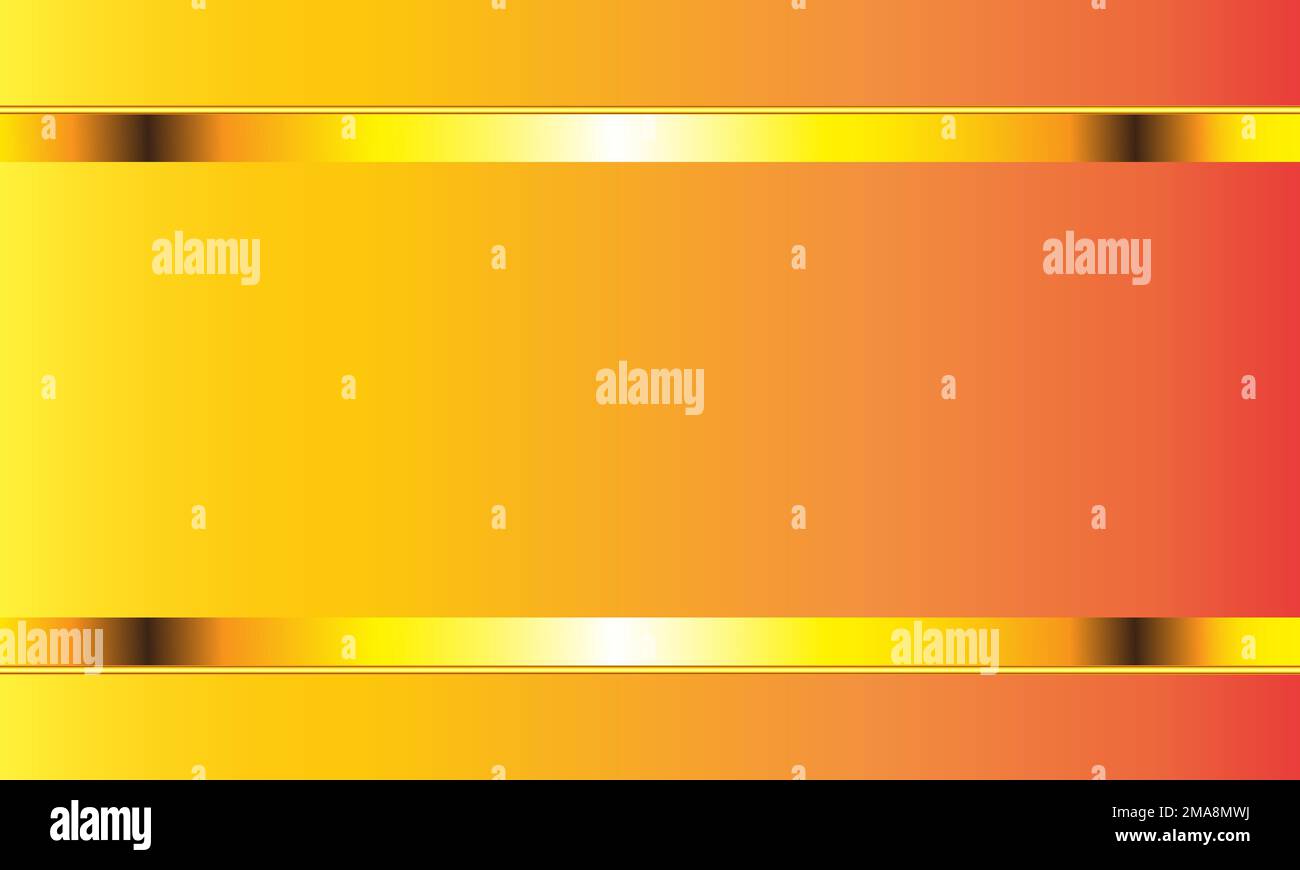 An illustration of shiny golden lines isolated on an orange and yellow ...