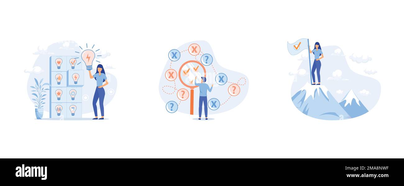 Achievement of goals. Finding the right solutions. Ideas management ...